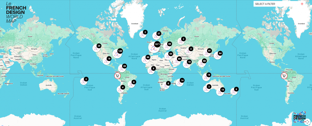 Le French Design : la carte interactive sous Drupal | Drupal Services